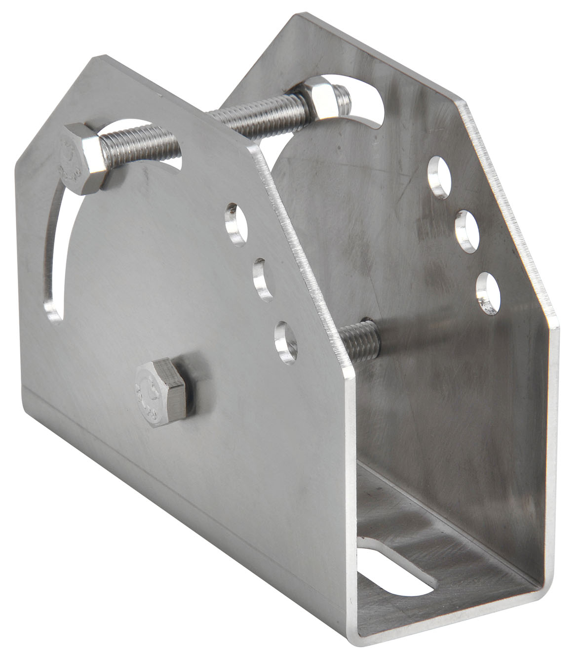 Stainless steel variable angle bracket for heavy duty strut channels | Gia