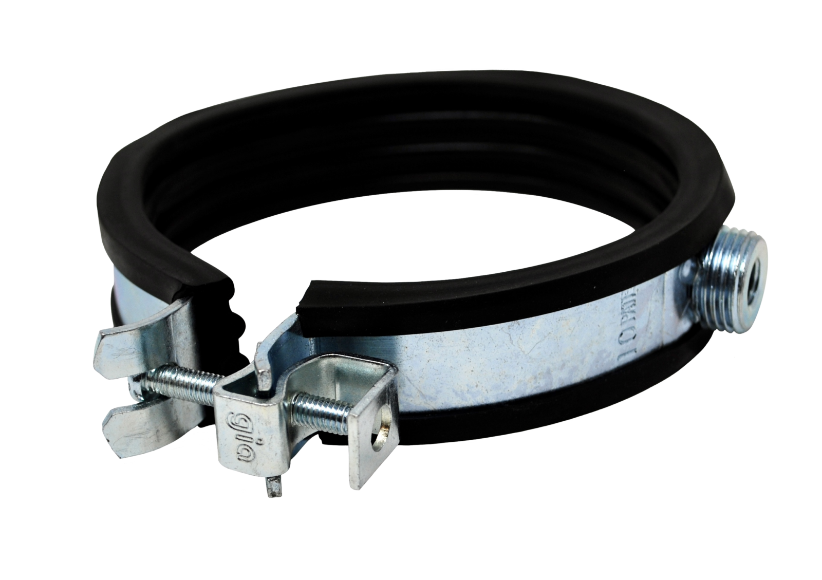 SI - Insulated hinged pipe clamp with EPDM sheath for drainage pipe ...